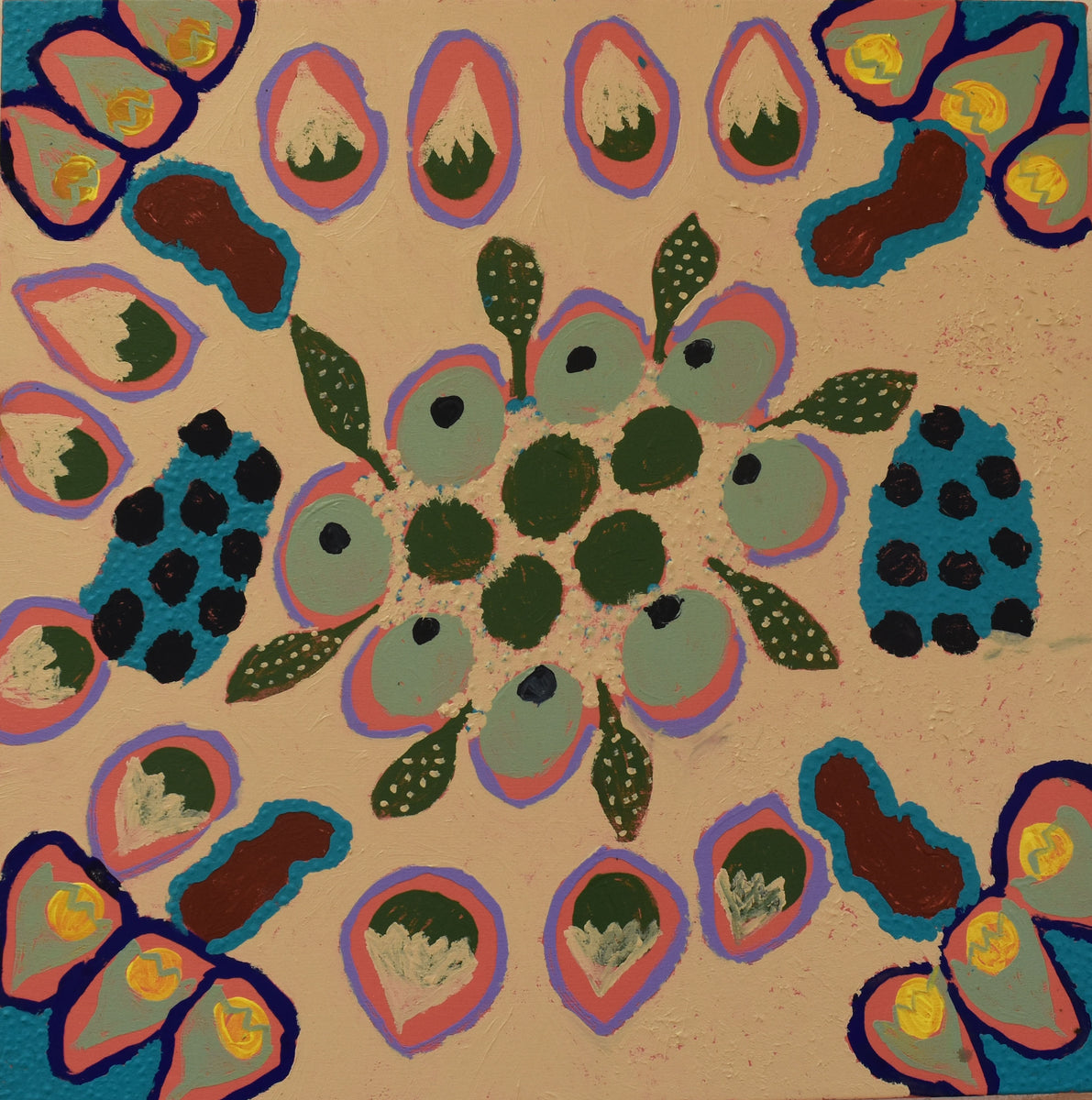 Bush Tucker - Elizabeth Ford Wobby, 2022 – Mangkaja Arts